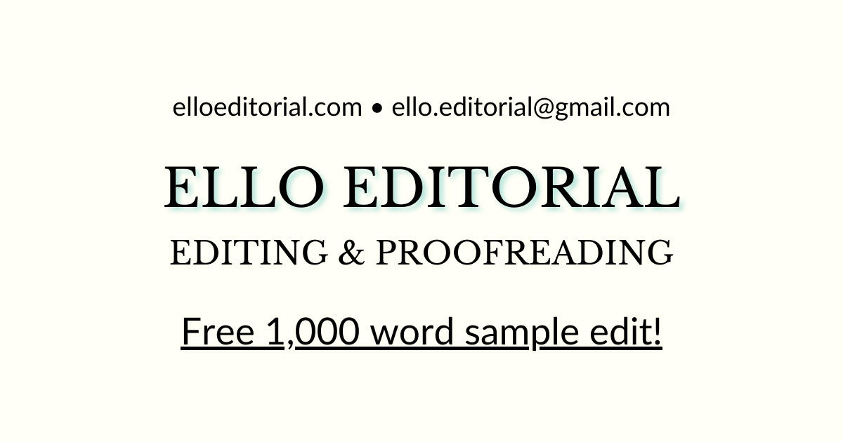 Ello Editorial | Professional Editing & Proofreading
